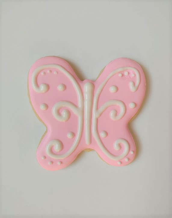 Pink Butterfly Sugar Cookies - Wisconsin Cookies