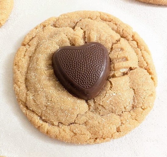 Peanut Butter Heart Cookies - Wisconsin Cookies